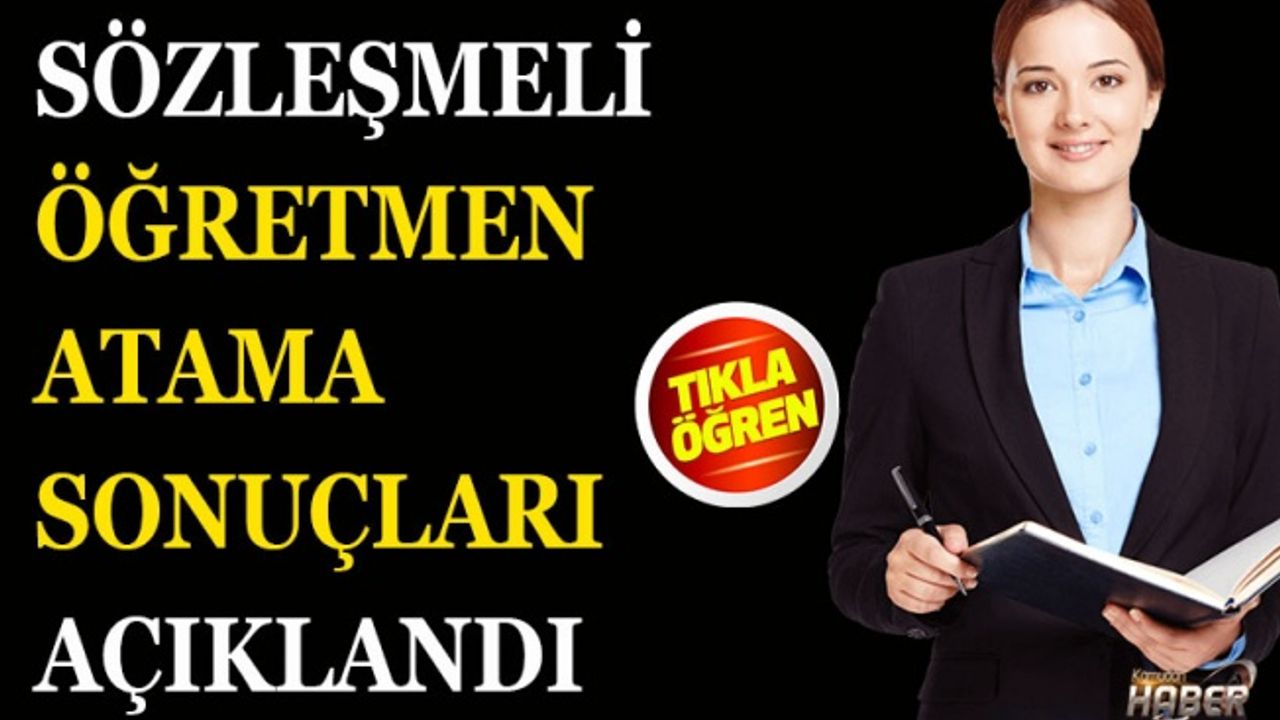 20 bin sözleşmeli öğretmen atama sonuçları açıklandı - Kamudanhaber ...
