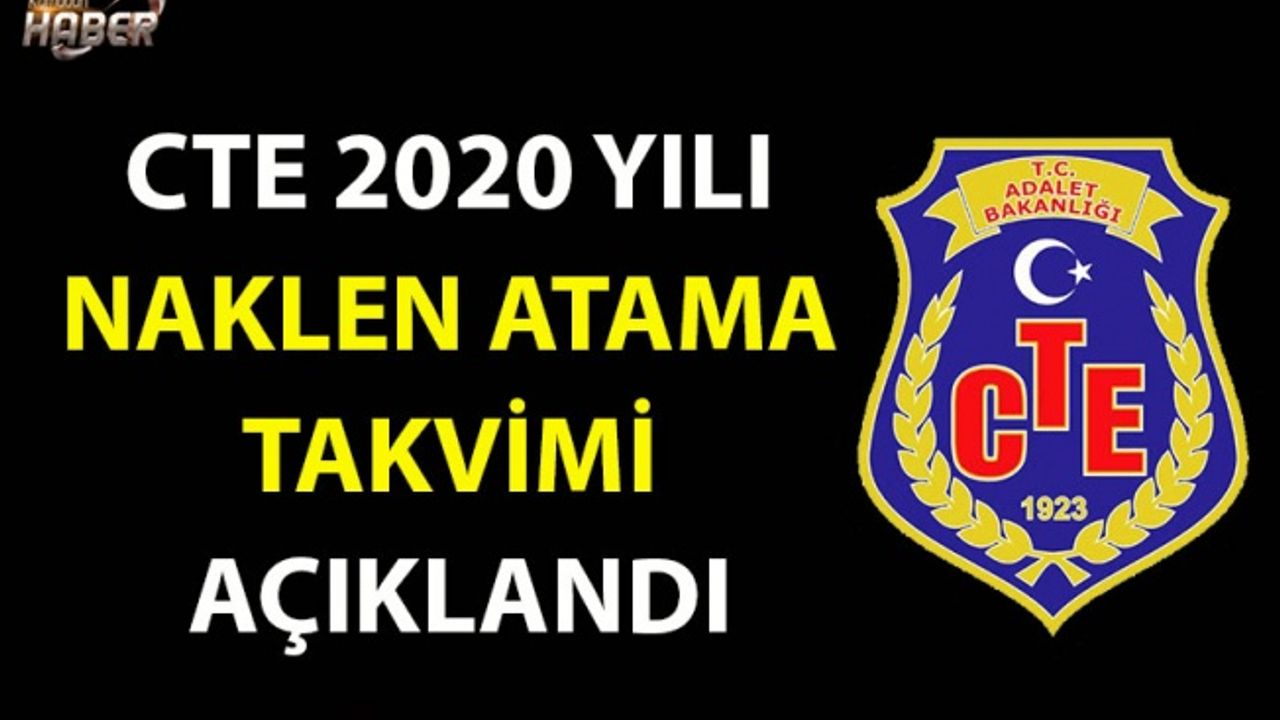 CTE, 2020 yılı naklen atama takvimi açıklandı! - Kamudanhaber İnternet ...