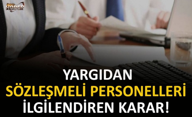 Sözleşmeli personelin Sözleşmeli personelin