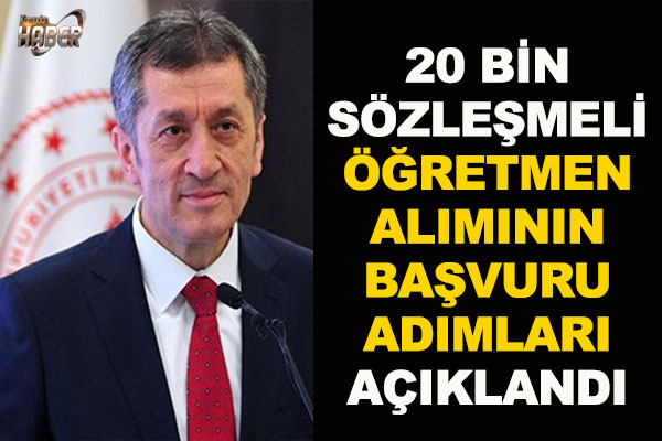 MEB, 20 bin sözleşmeli öğretmen alımında başvuru adımlarını açıkladı ... MEB, 20 bin sözleşmeli öğretmen alımında başvuru adımlarını açıkladı ...