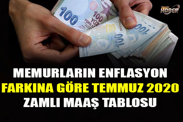 Memur enflasyon farkı Temmuz 2020 zamlı maaş tablosu ve eş çocuk parası ... Memur enflasyon farkı Temmuz 2020 zamlı maaş tablosu ve eş çocuk parası ...