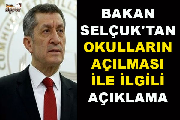 Milli Eğitim Bakanı'ndan okulların açılması ile ilgili yeni açıklama ... Milli Eğitim Bakanı'ndan okulların açılması ile ilgili yeni açıklama ...