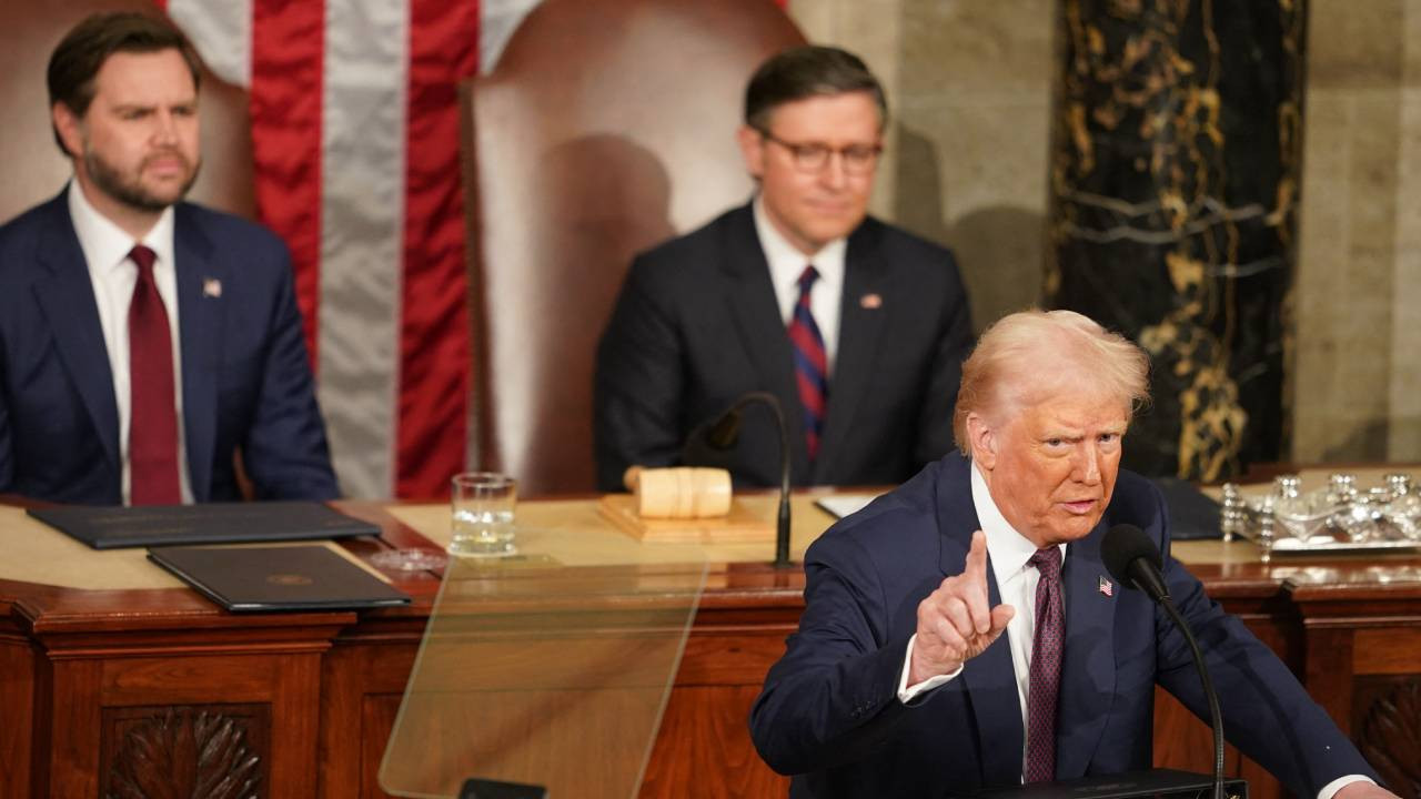 Trump’tan ABD tarihinin en uzun süren kongre konuşması! Kongrede ...